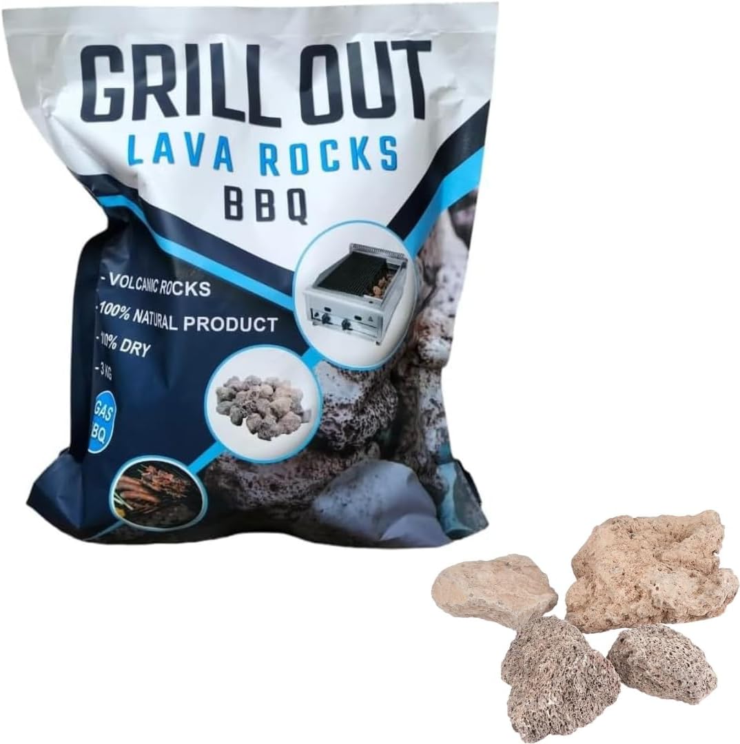 Grill out - Lava Rocks (3kg) – GAZEBO Egypt