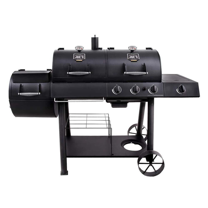 Oklahoma Joe’s Longhorn Combo Charcoal / Gas Smoker & Grill – GAZEBO Egypt