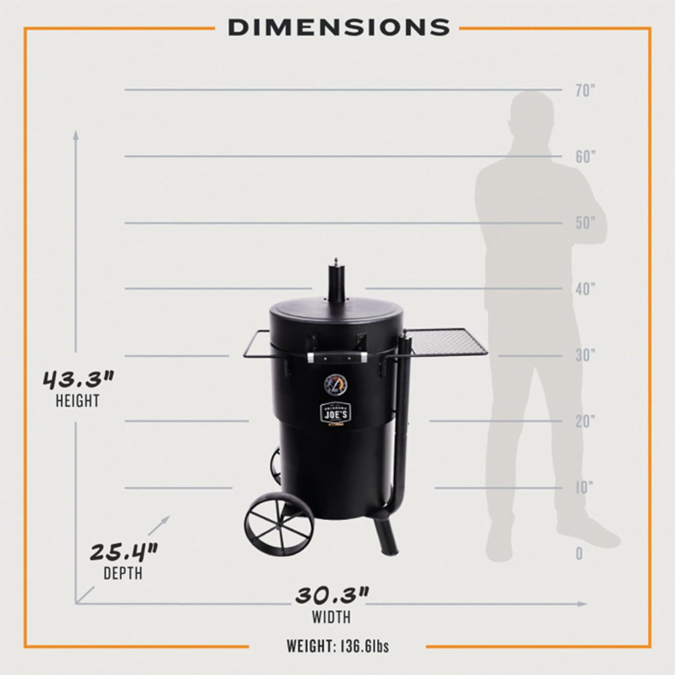 Oklahoma Joe’s Bronco Drum Smoker - Black – GAZEBO Egypt