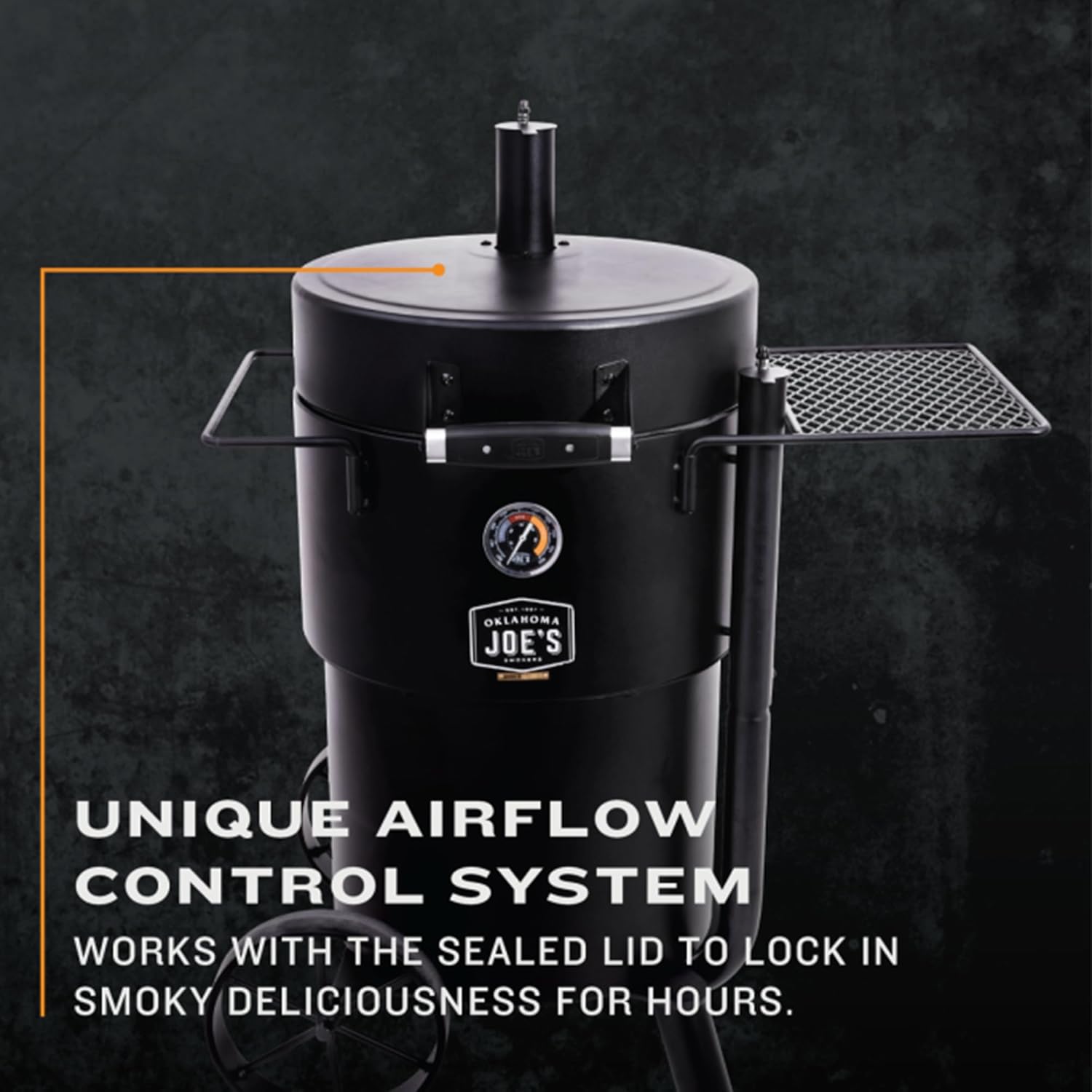 Oklahoma Joe’s Bronco Drum Smoker - Black – GAZEBO Egypt